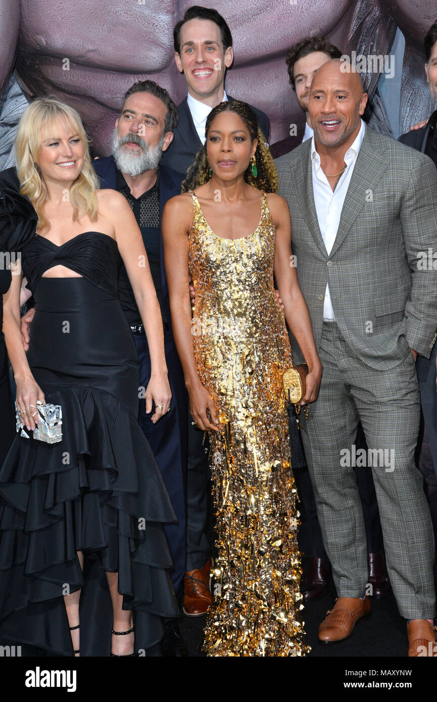 LOS ANGELES, CA. April 04, 2018: Malin Akerman, Jeffrey Dean Morgan ...