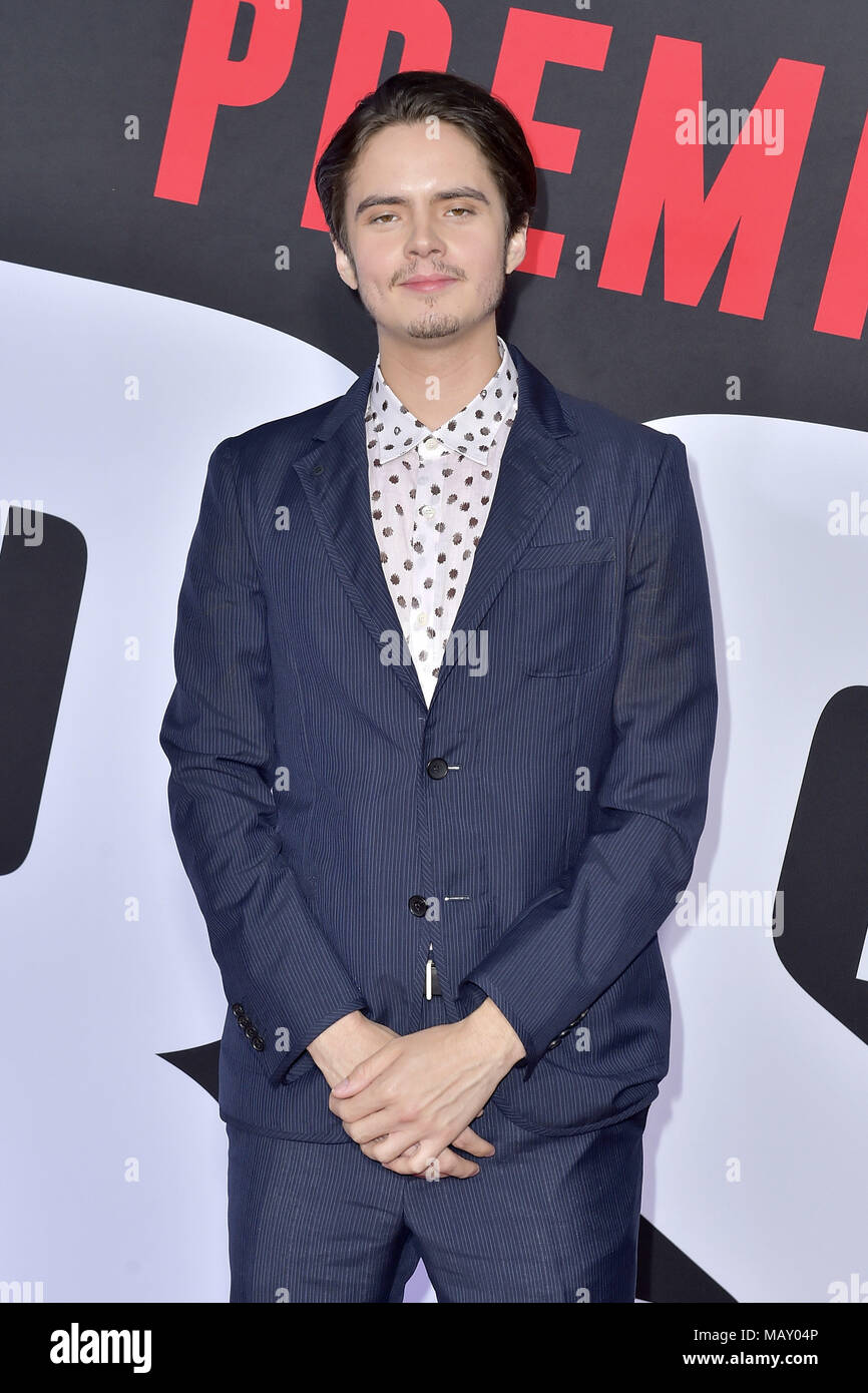 Los Angeles, California. 3rd Apr, 2018. Miles Robbins attending the ...