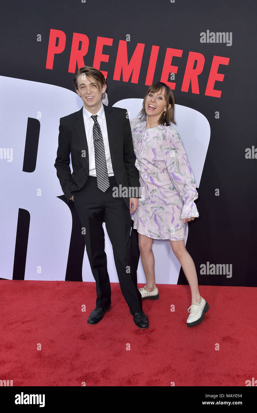Los Angeles, California. 3rd Apr, 2018. Dylan Snyder and Allisyn Ashley ...