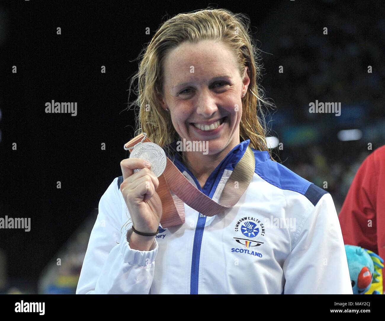 Queensland, Australia. 5th Apr, 2018. Hannah Miley (SCO) with her ...