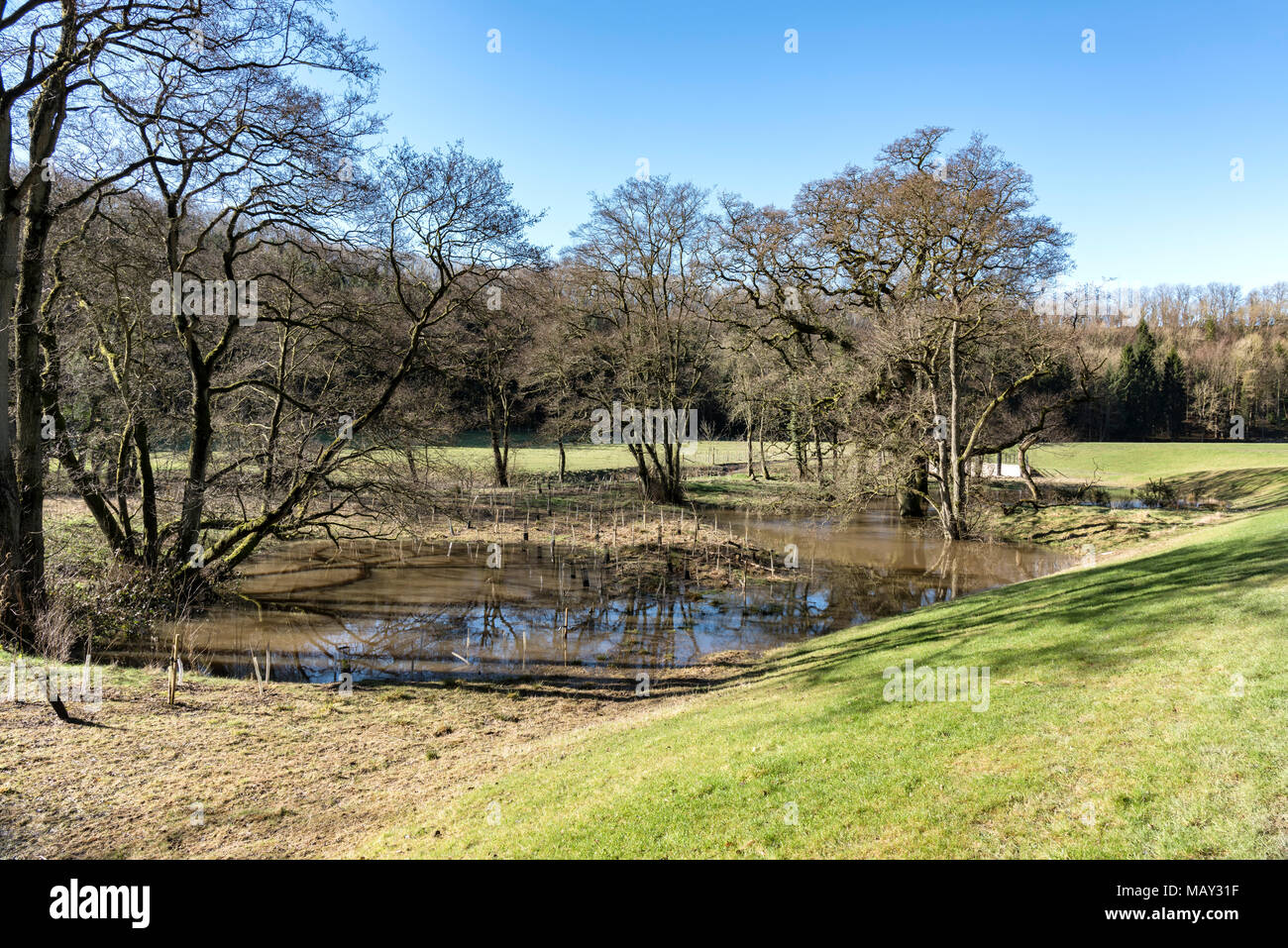 Pickering, North Yorkshire. 5th Apr, 2018. UK Weather: Pickering flood ...