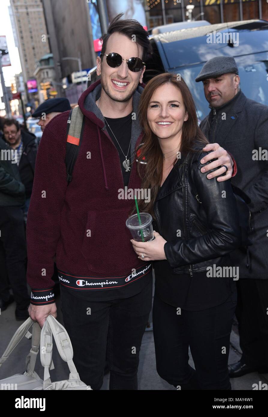 New York, NY, USA. 5th Apr, 2018. Russell Dickerson, Kailey Dickerson ...