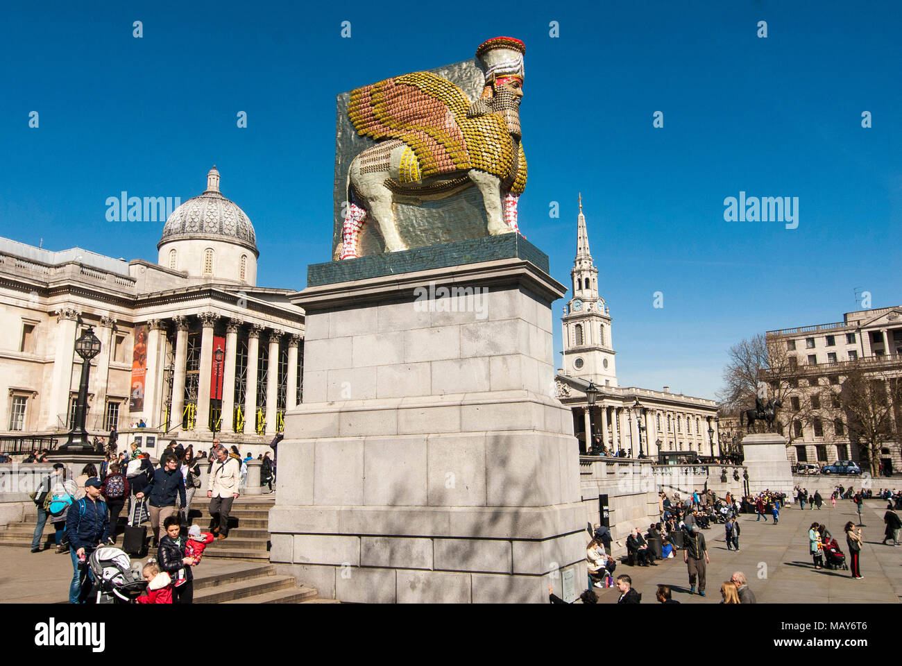 4th plinth trafalgar square hi-res stock photography and images - Alamy