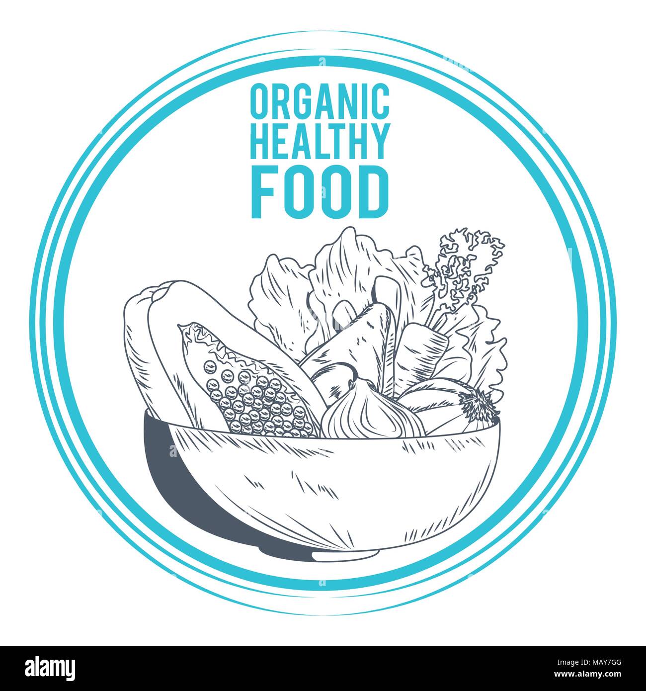 Organic healthy food Stock Vector Image & Art - Alamy