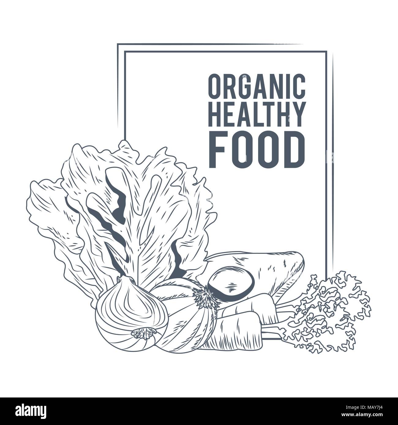 Organic healthy food Stock Vector Image & Art - Alamy