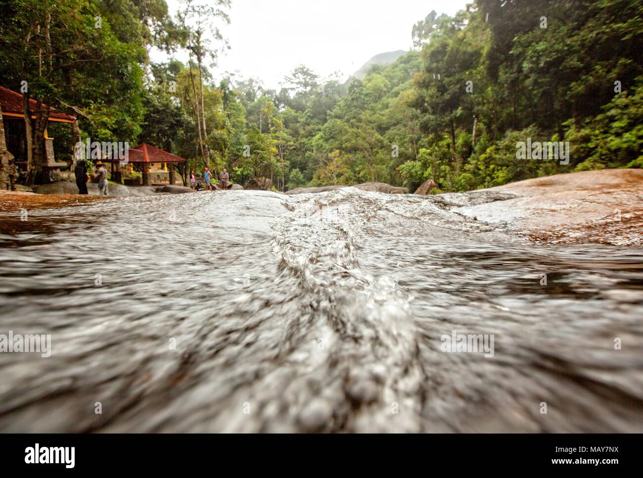Known locally as Telaga Tujuh, Seven Wells Waterfall is so named ...