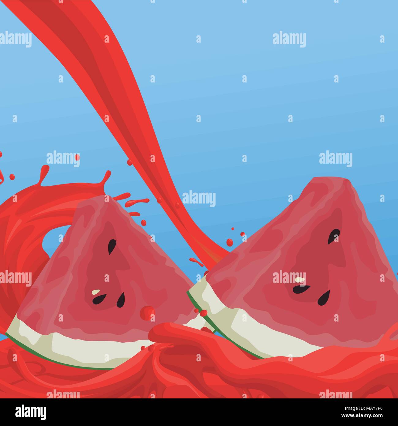 Watermelon splash juice Stock Vector Image & Art - Alamy