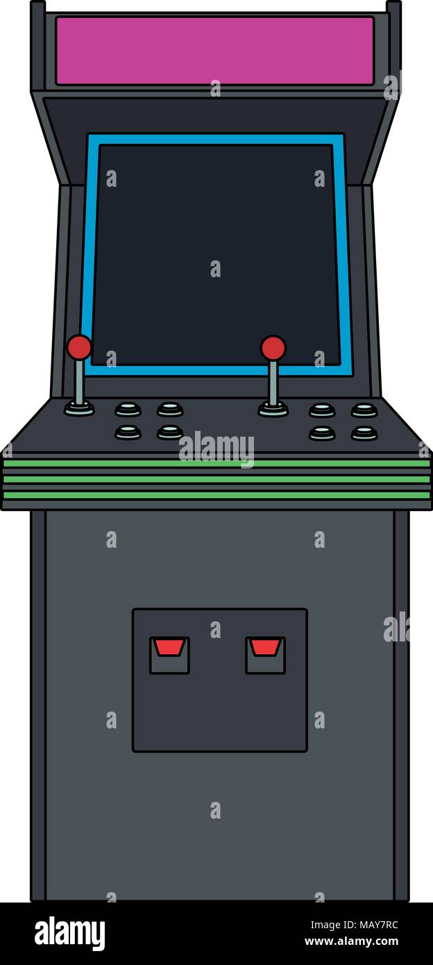 Vintage arcade screen Stock Vector Images - Alamy