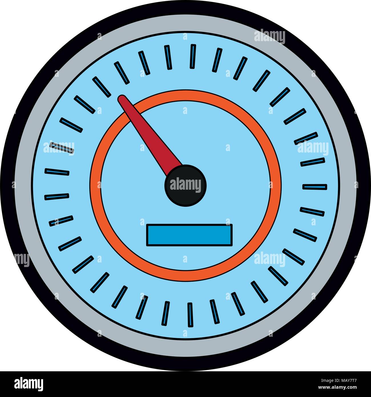 Round speed indicator Stock Vector Image & Art - Alamy