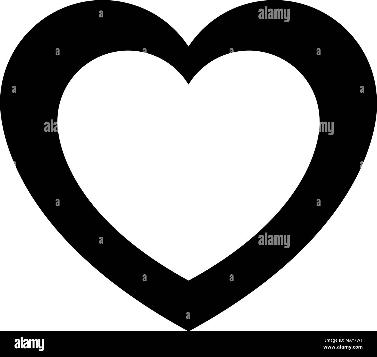 Heart life symbol Stock Vector Image & Art - Alamy