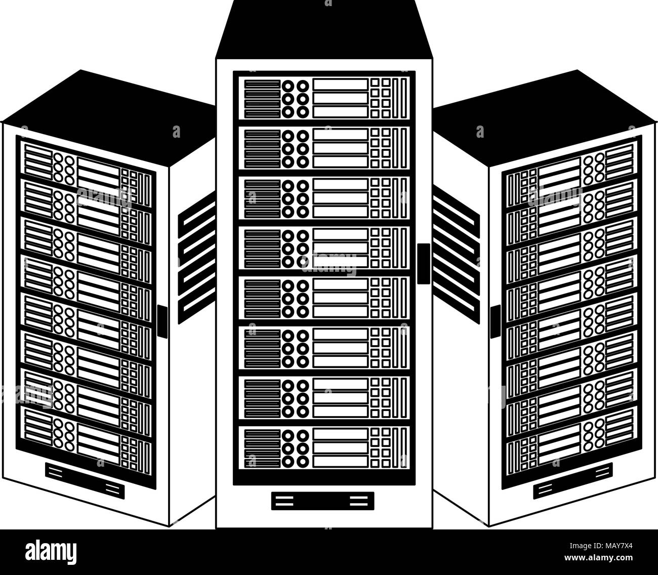 Servers database technology Stock Vector Image & Art - Alamy