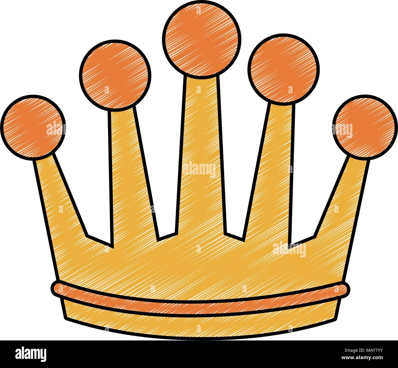 King crown game element scribble Stock Vector Image & Art - Alamy