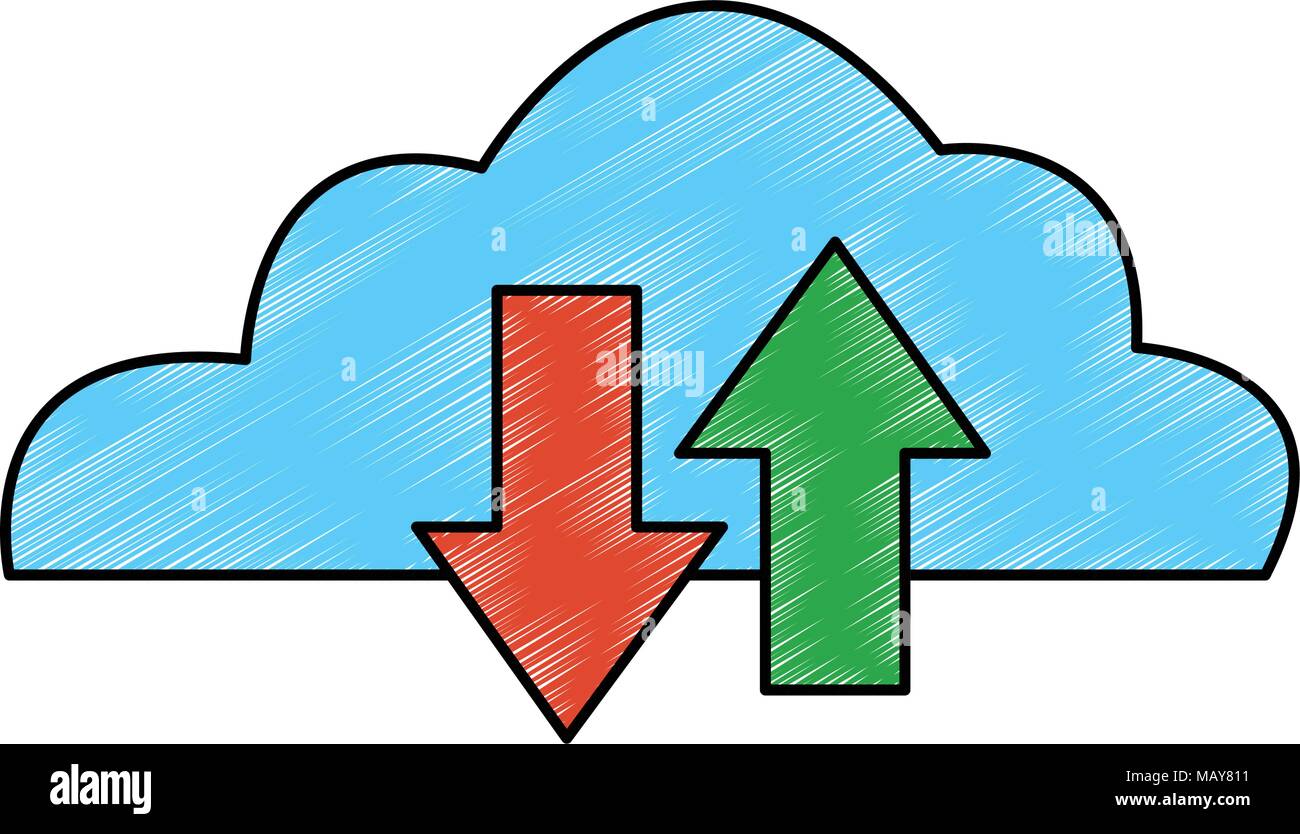 Cloud computing symbol scribble Stock Vector Image & Art - Alamy