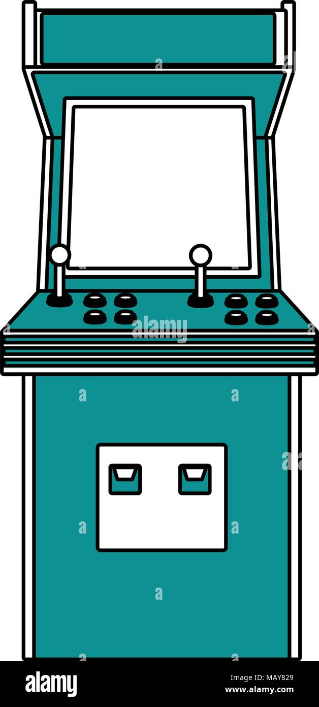 Vintage arcade machine Stock Vector Images - Alamy