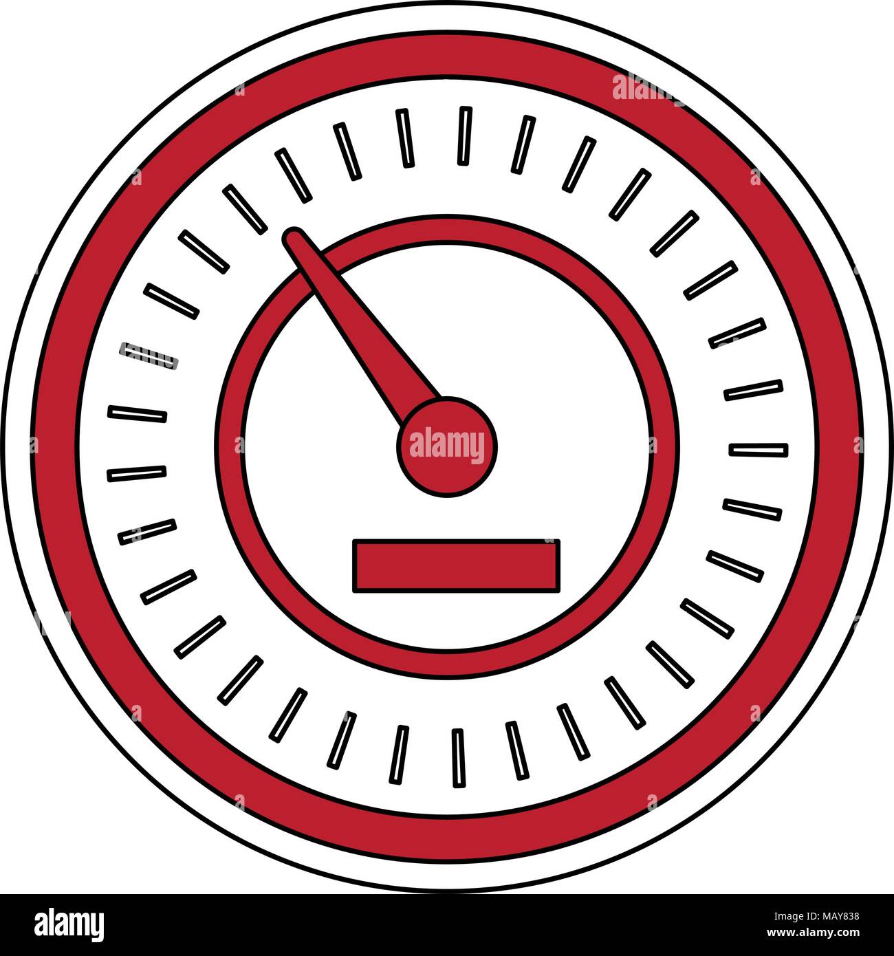 Round speed indicator Stock Vector Image & Art - Alamy