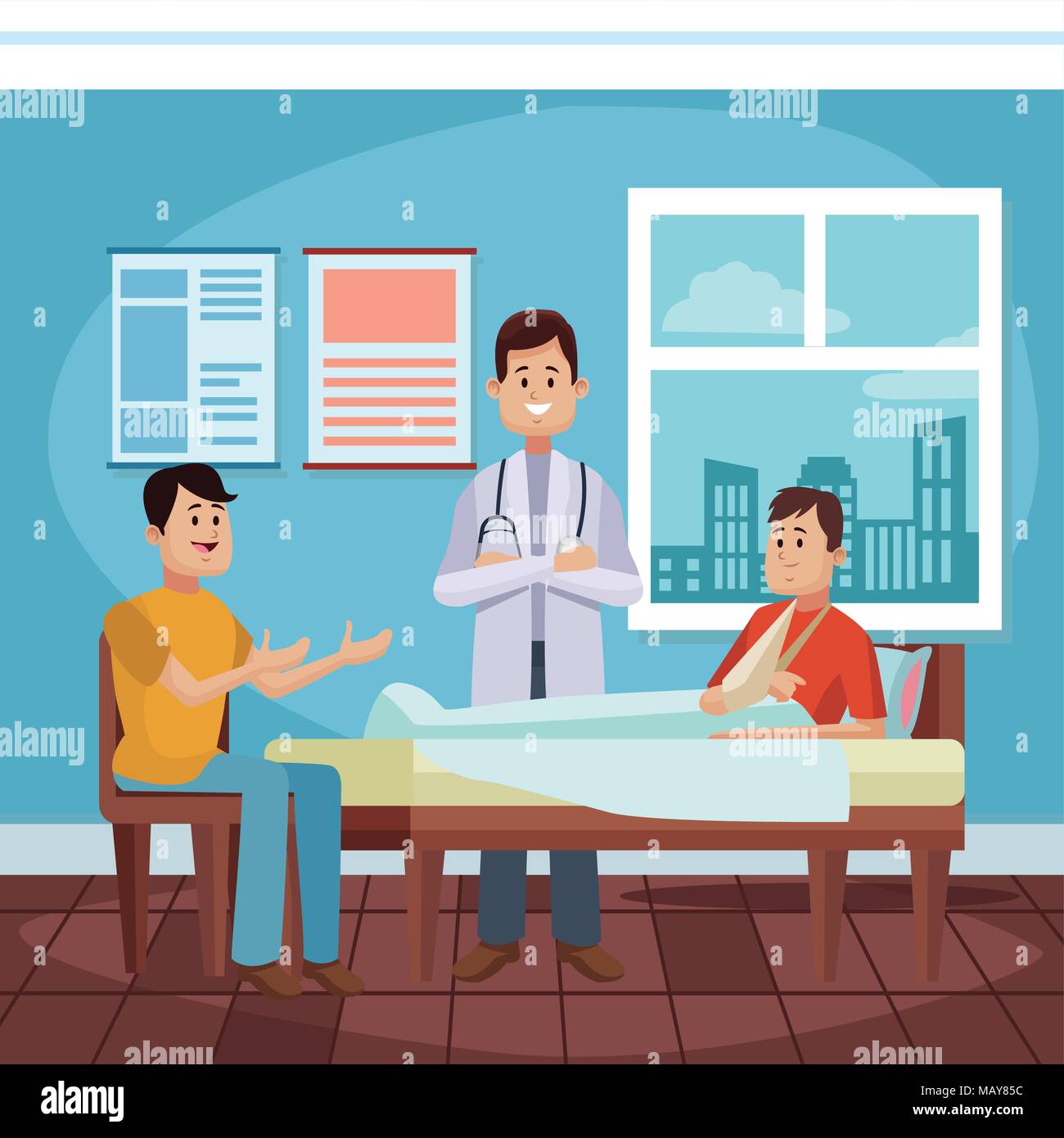 Doctors office cartoon Stock Vector Image & Art - Alamy