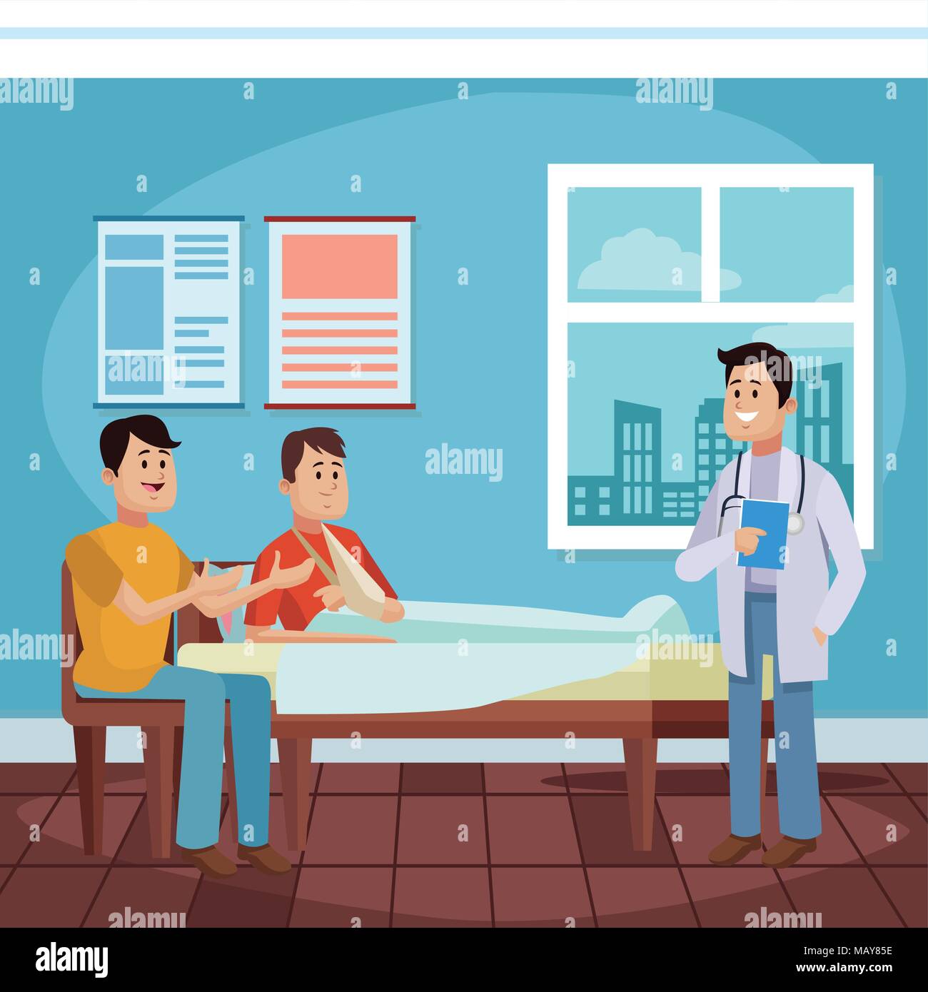 Doctors office cartoon Stock Vector Image & Art - Alamy
