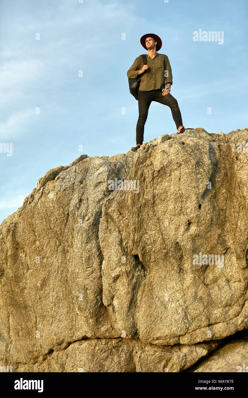 Tourist exploring new location Stock Photo - Alamy