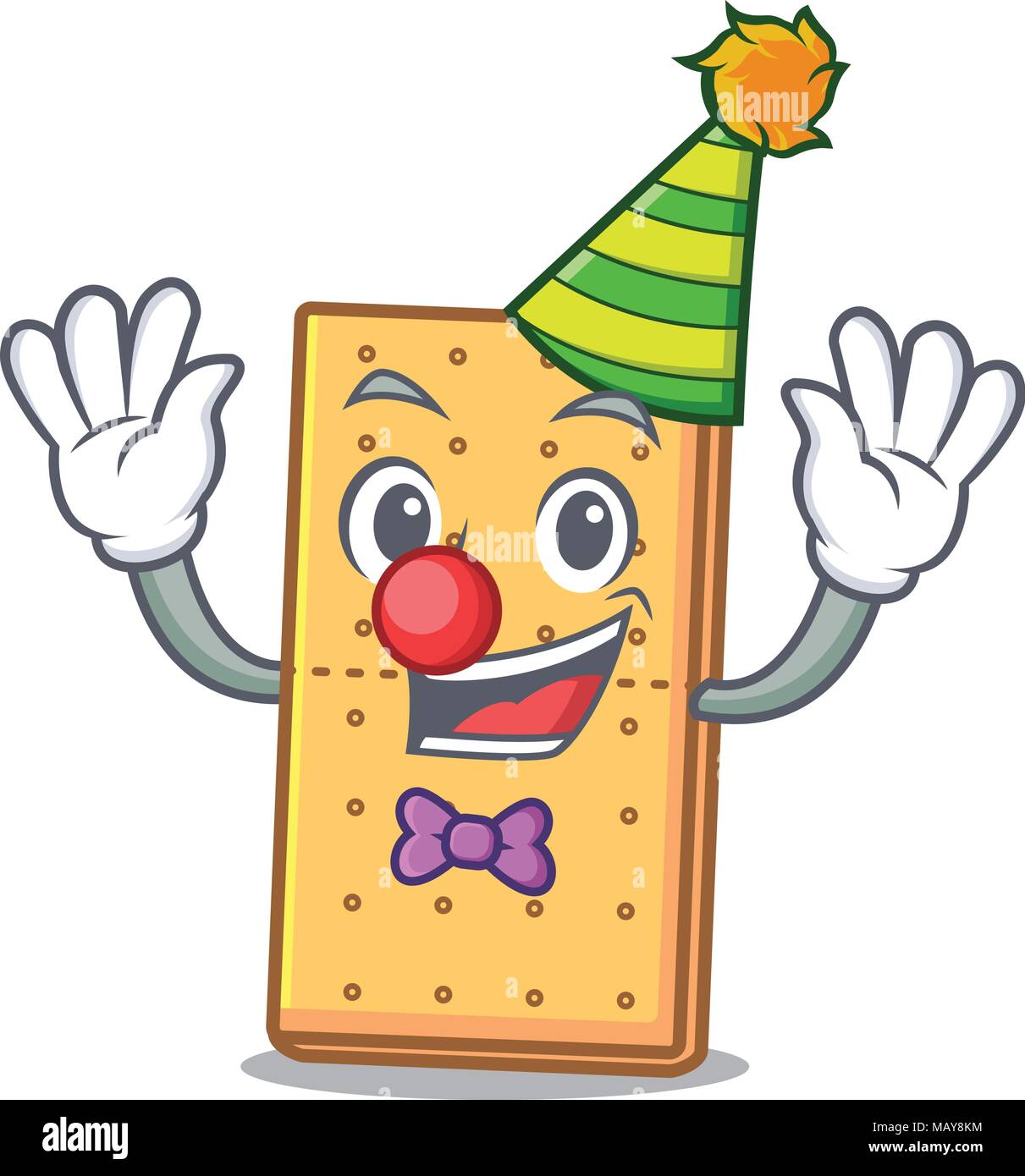 Clown graham cookies mascot cartoon Stock Vector Image & Art - Alamy