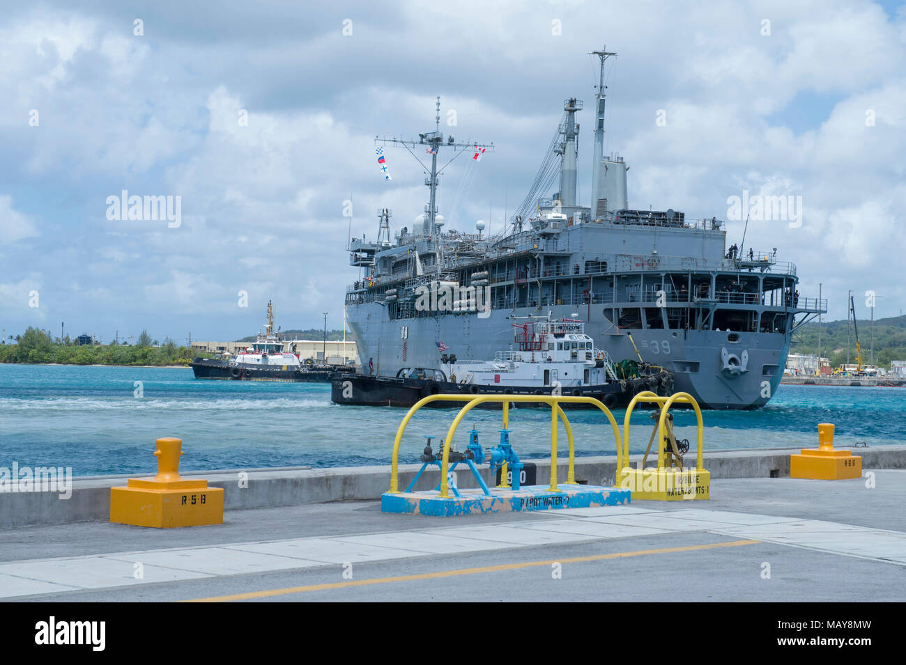 SANTA RITA, Guam (April 04, 2018) The submarine tender USS Emory S ...