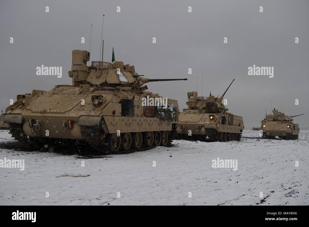 Engineers with the 116th Brigade Engineer Battalion conduct M2A3 ...