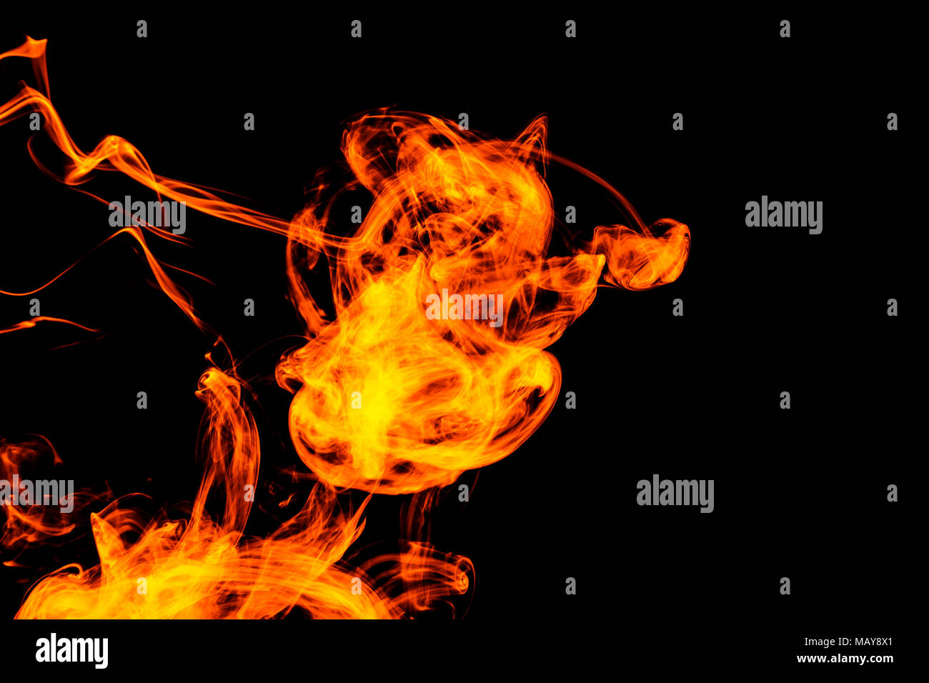 Fire flames background. Background of smoke vape Stock Photo - Alamy