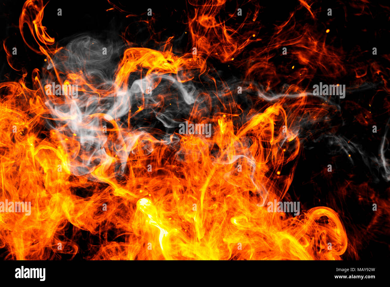 Fire flames background. Background of smoke vape Stock Photo - Alamy