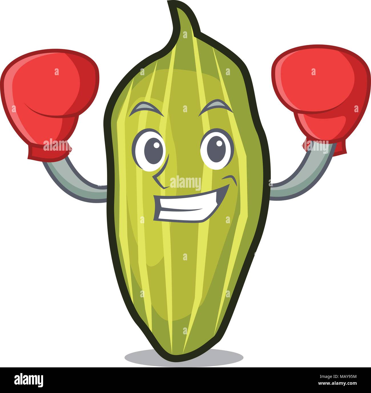 Boxing cardamom character cartoon style Stock Vector Image & Art - Alamy
