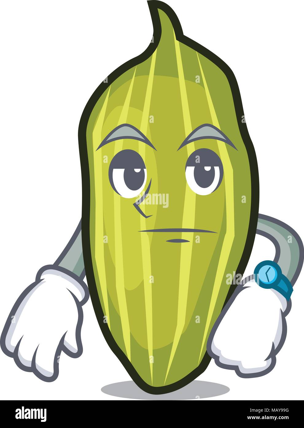 Waiting cardamom mascot cartoon style Stock Vector Image & Art - Alamy