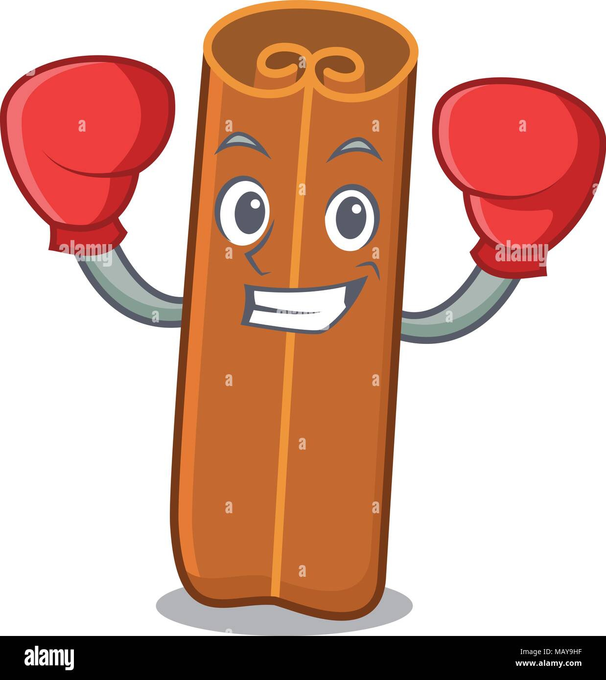 Boxing cinnamon character cartoon style Stock Vector Image & Art - Alamy