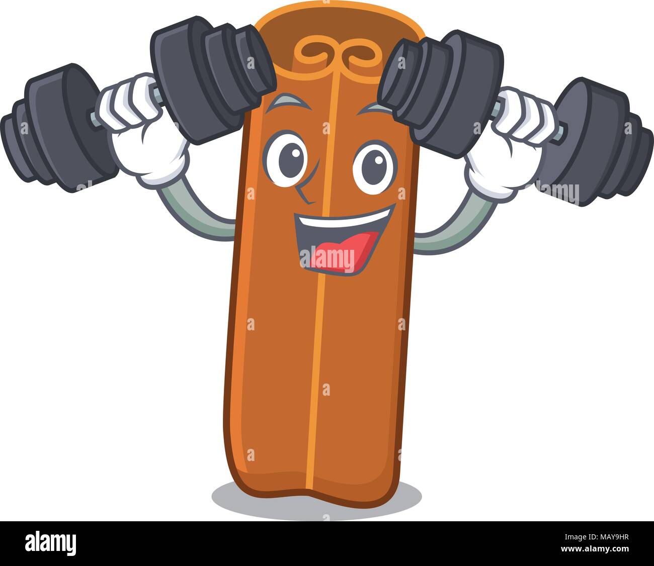 Fitness cinnamon character cartoon style Stock Vector Image & Art - Alamy