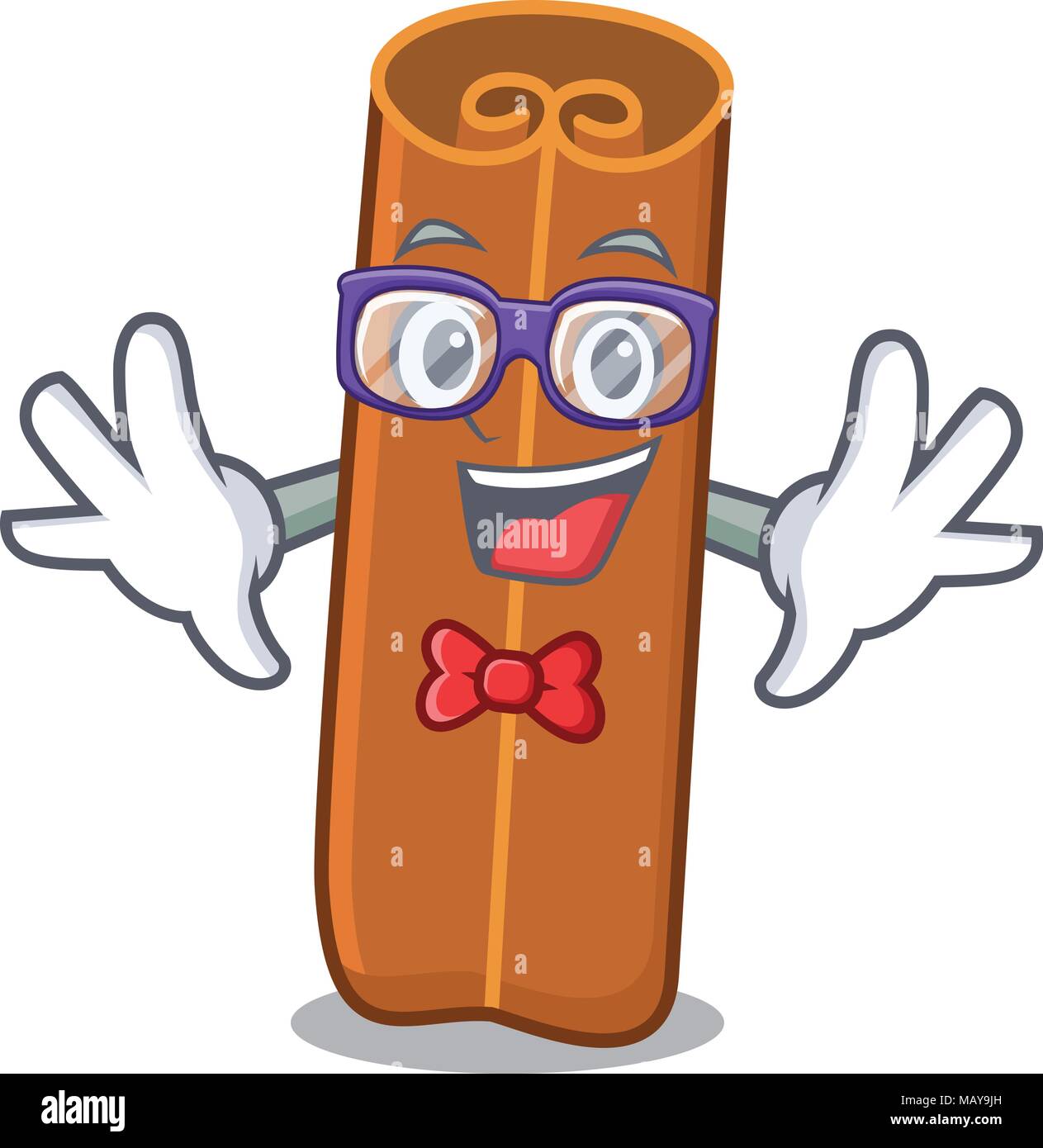 Geek cinnamon character cartoon style Stock Vector Image & Art - Alamy