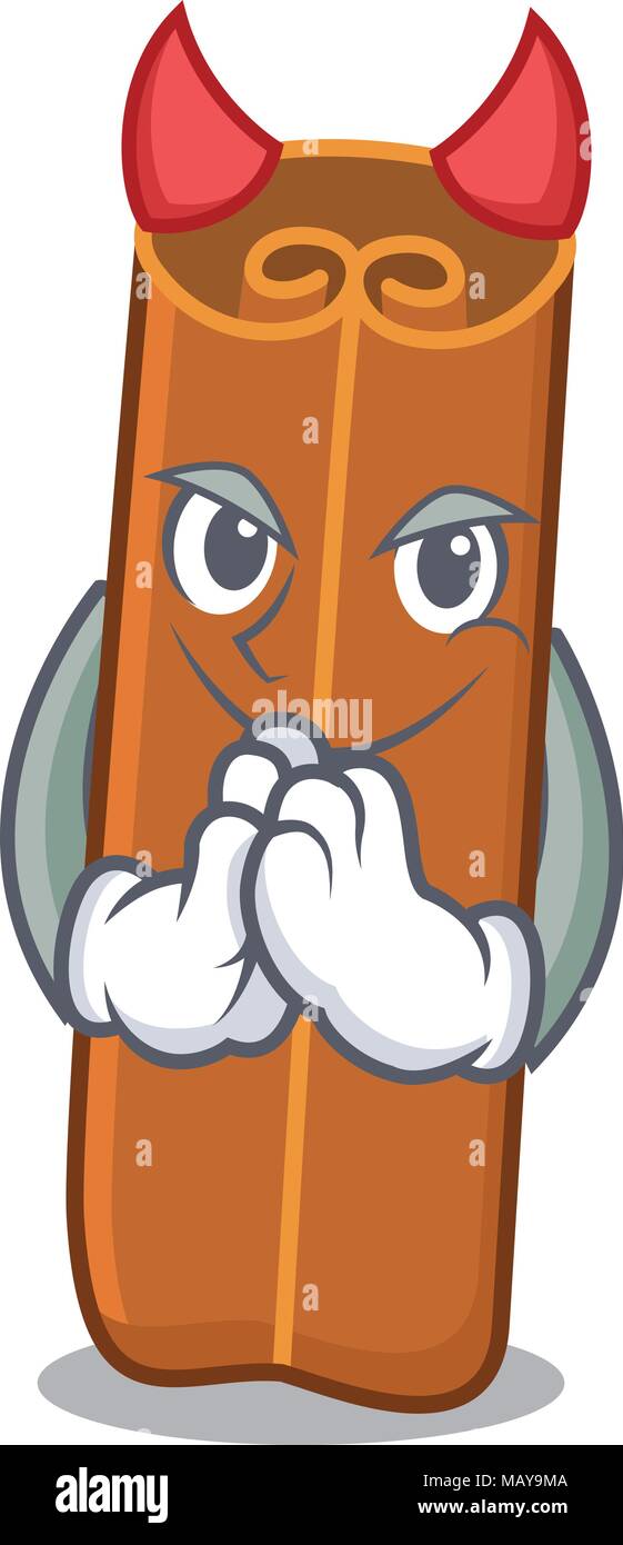 Devil cinnamon mascot cartoon style Stock Vector Image & Art - Alamy