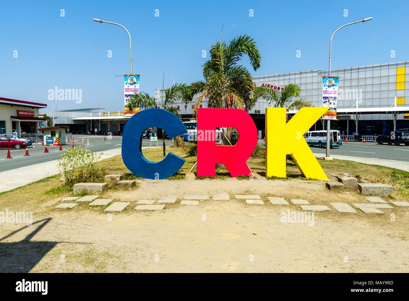 CLARK, PHILIPPINES - Mar 25,2018 Airport Sinage at Clark International ...