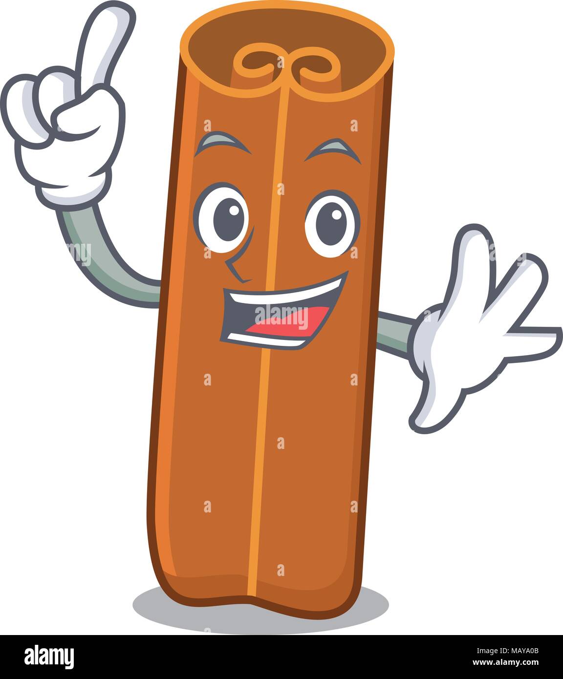 Finger cinnamon mascot cartoon style Stock Vector Image & Art - Alamy