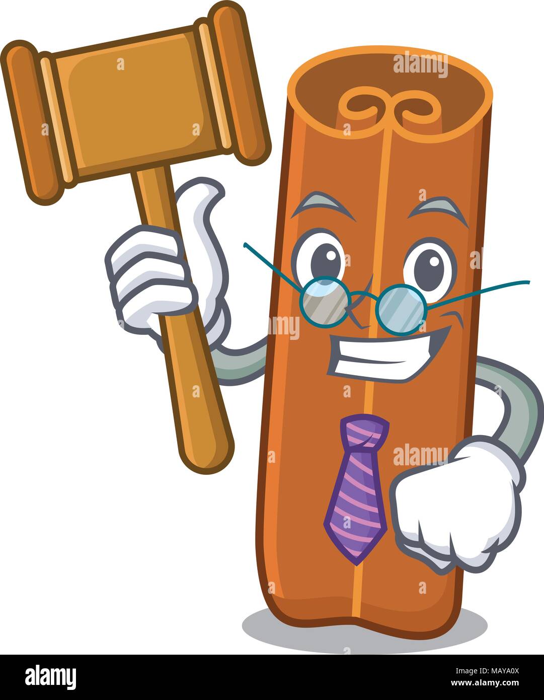 Judge cinnamon mascot cartoon style Stock Vector Image & Art - Alamy