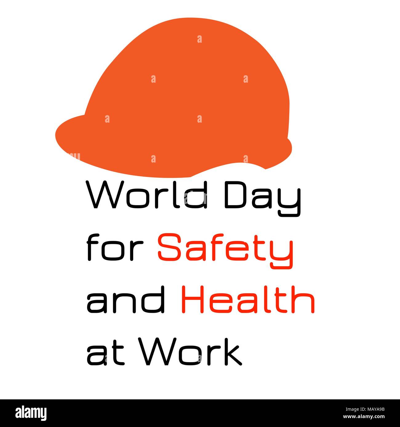 World Day for Safety and Health at Work. 28 April. Celebration concept ...