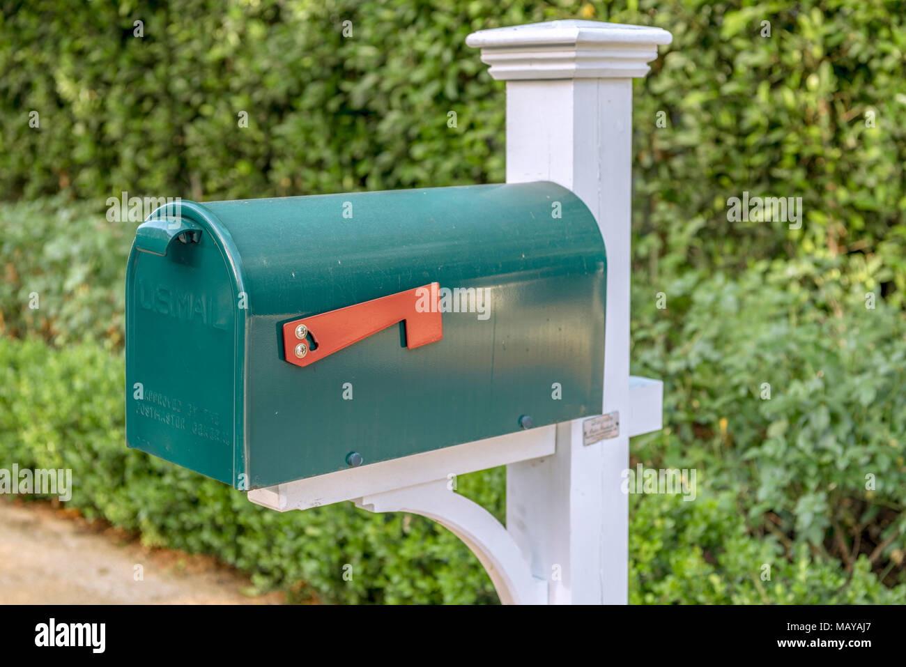 Outside mailbox on stand, Los Angeles, CA Stock Photo - Alamy