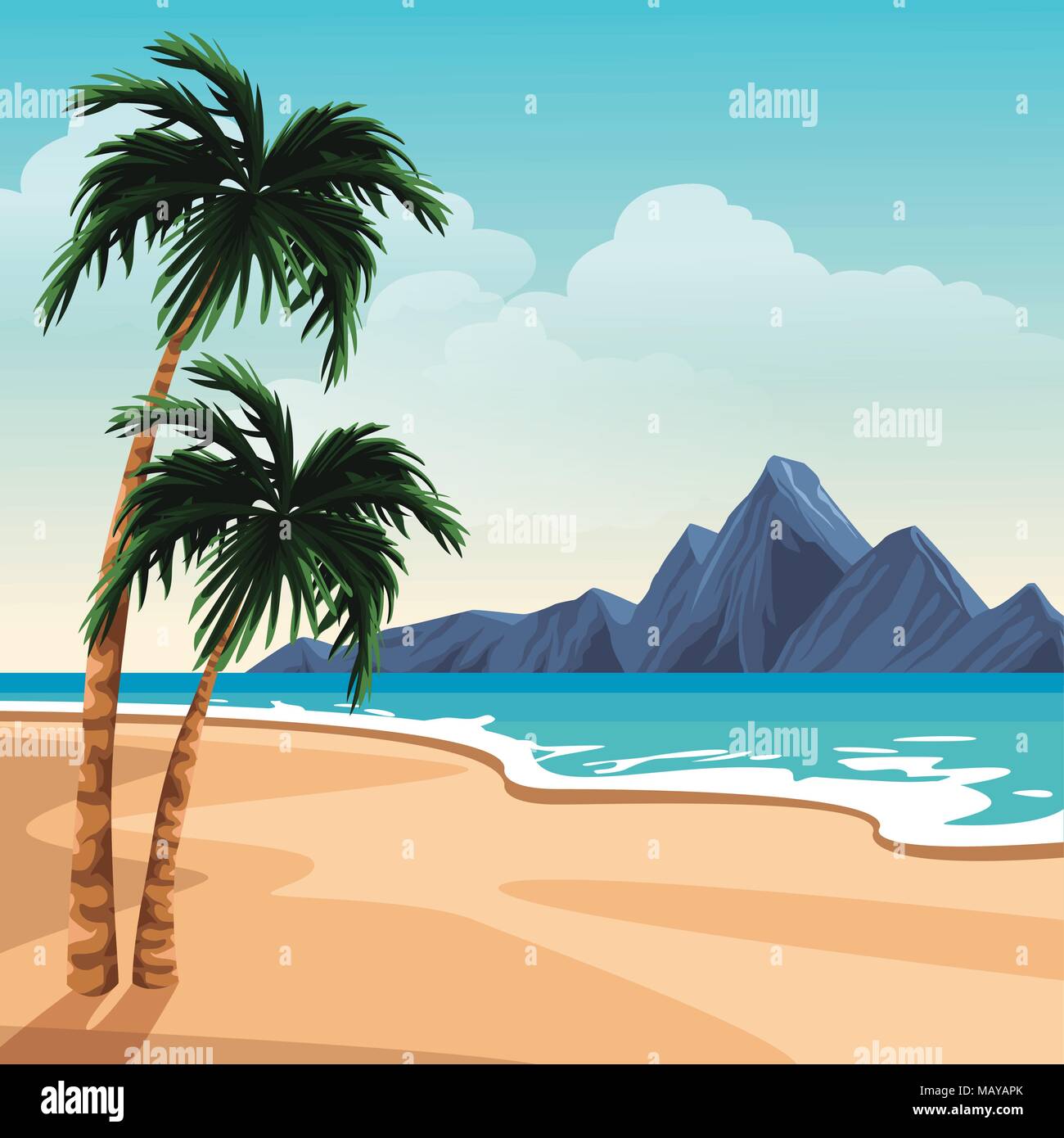 Cartoon Island Background