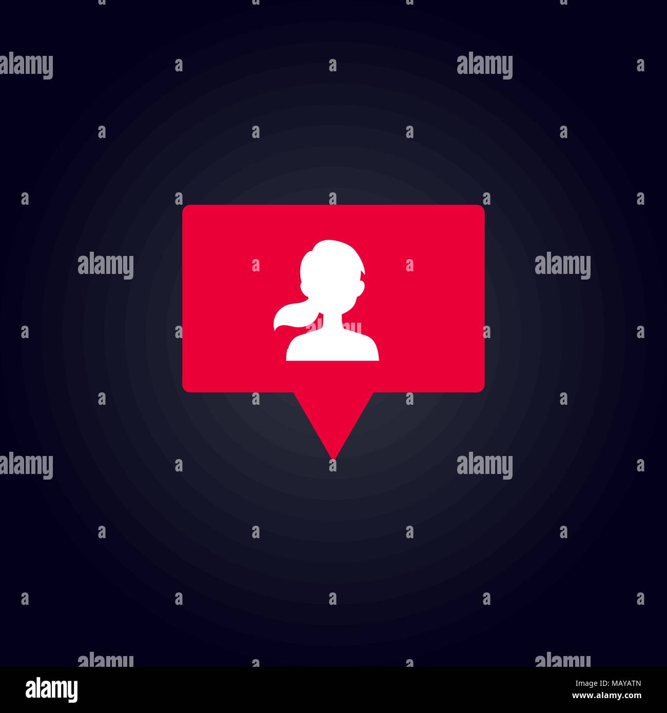 EPS 10. Follower notification. Social media icon user. User button ...