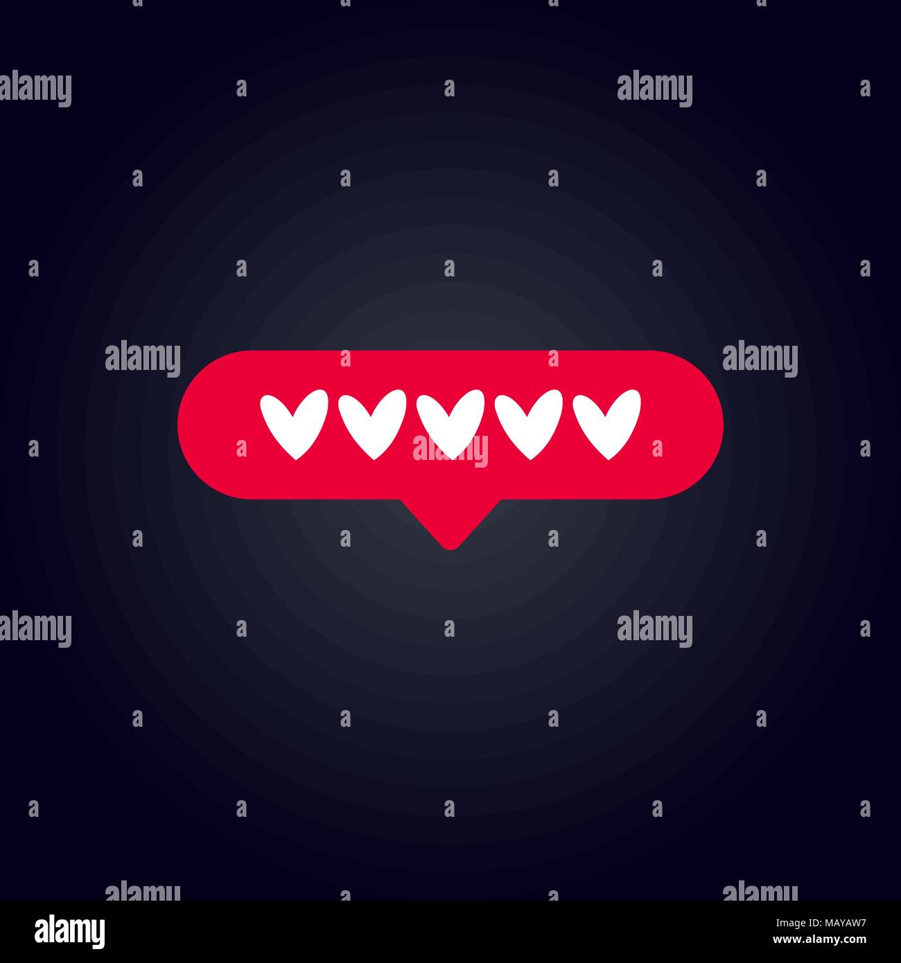 Follower. Icon like. Social media 1 like, button, ui, app. Vector illustration Stock Vector ...