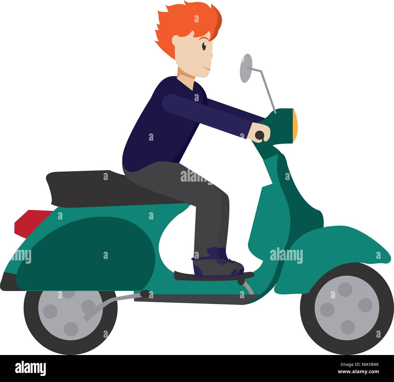 Vector Cartoon Motorcycle Stock Photos & Vector Cartoon Motorcycle ...