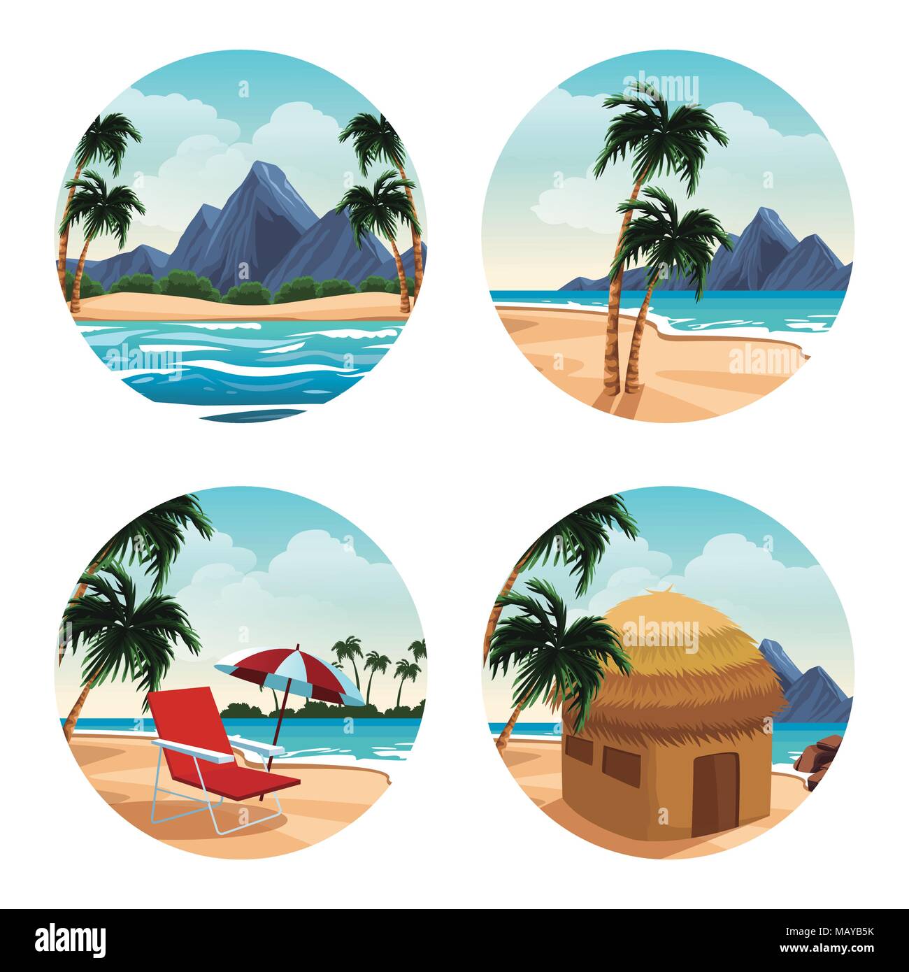 Isolated islands cartoon Stock Vector Image & Art - Alamy