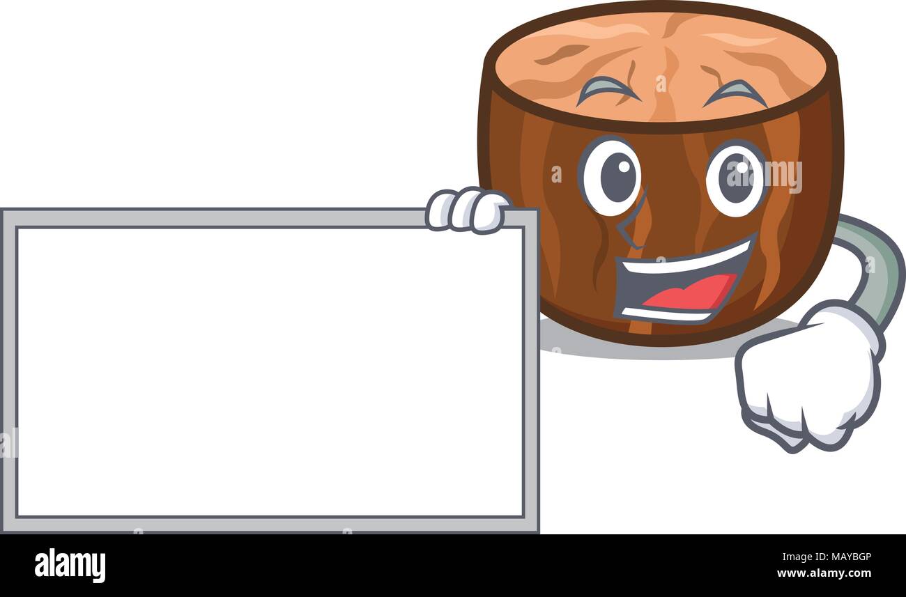 With board nutmeg character cartoon style Stock Vector Image & Art - Alamy