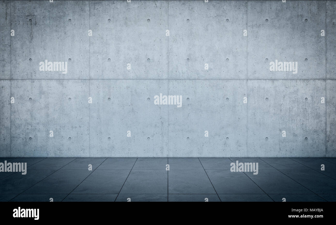 solid concrete wall background 3d rendering image Stock Photo - Alamy