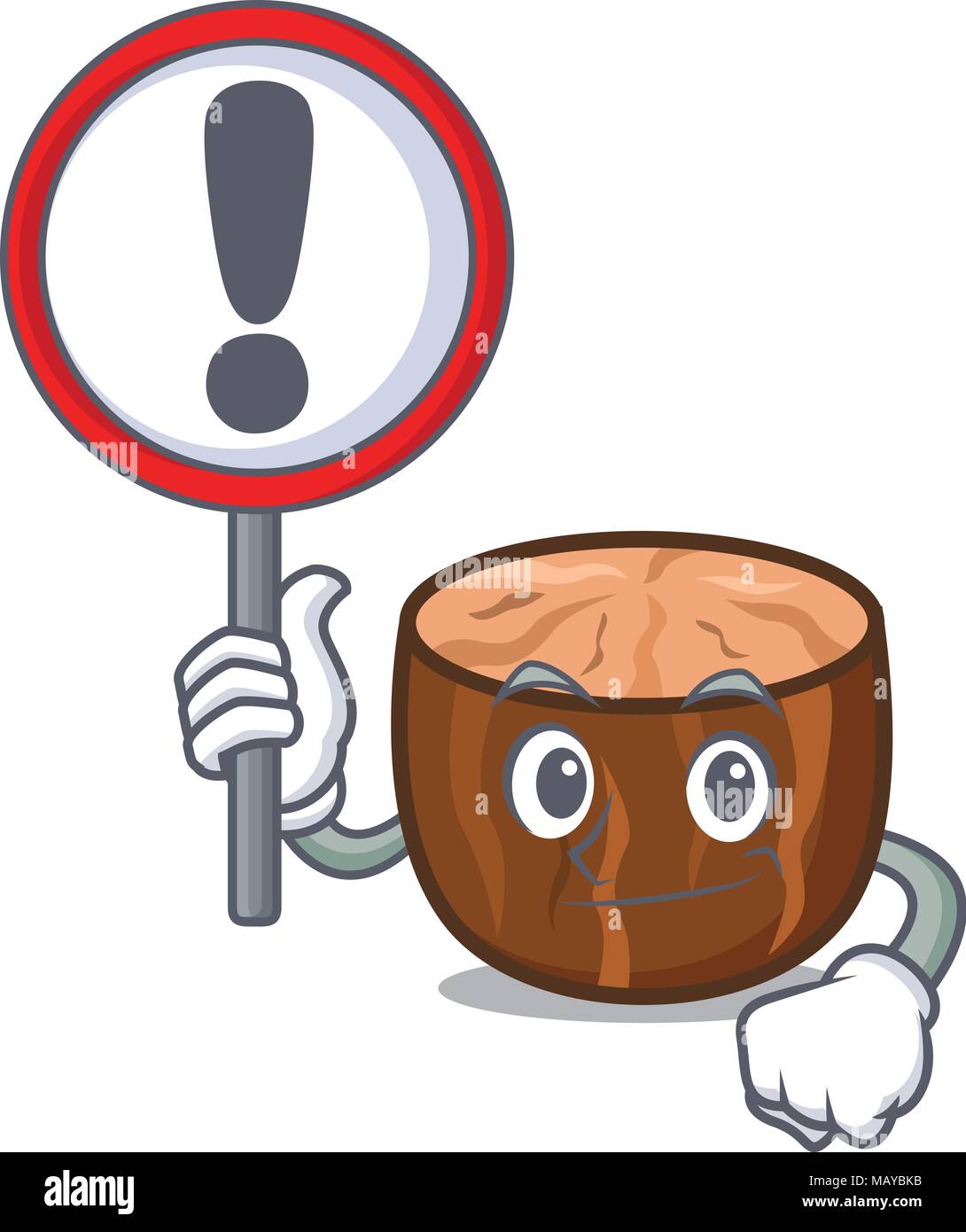 With sign nutmeg character cartoon style Stock Vector Image & Art - Alamy