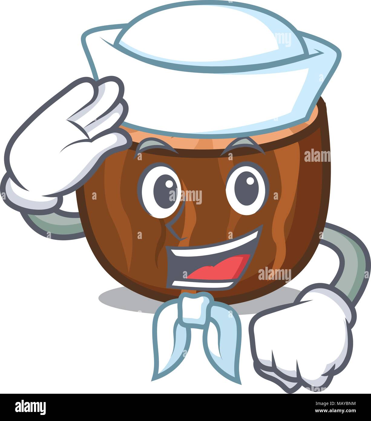 Sailor nutmeg character cartoon style Stock Vector Image & Art - Alamy