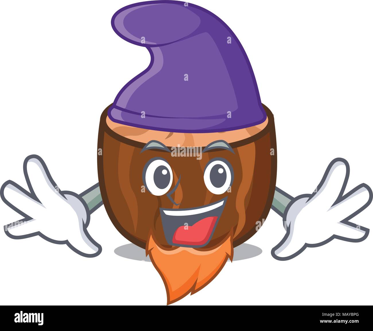 Elf nutmeg character cartoon style Stock Vector Image & Art - Alamy