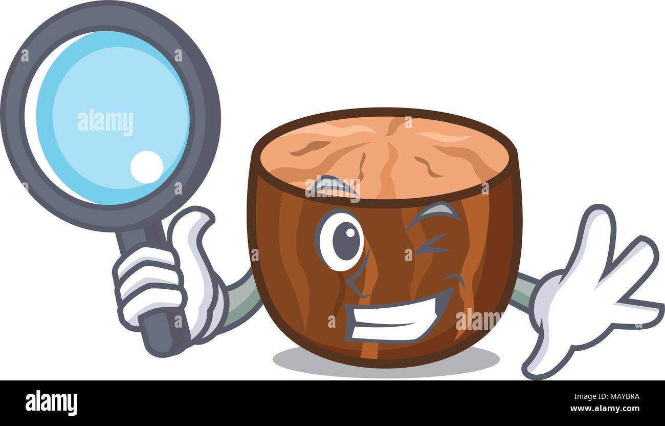 Detective nutmeg character cartoon style Stock Vector Image & Art - Alamy
