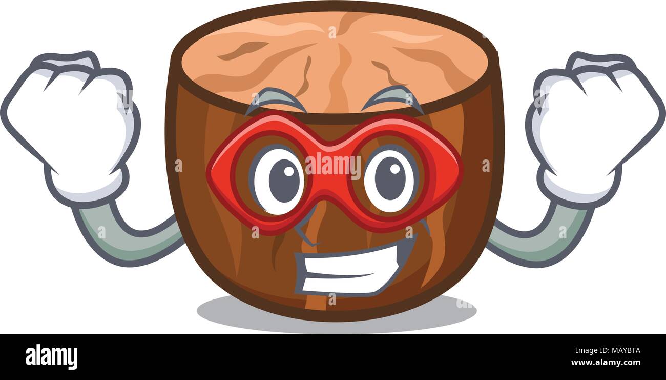 Super hero nutmeg character cartoon style Stock Vector Image & Art - Alamy